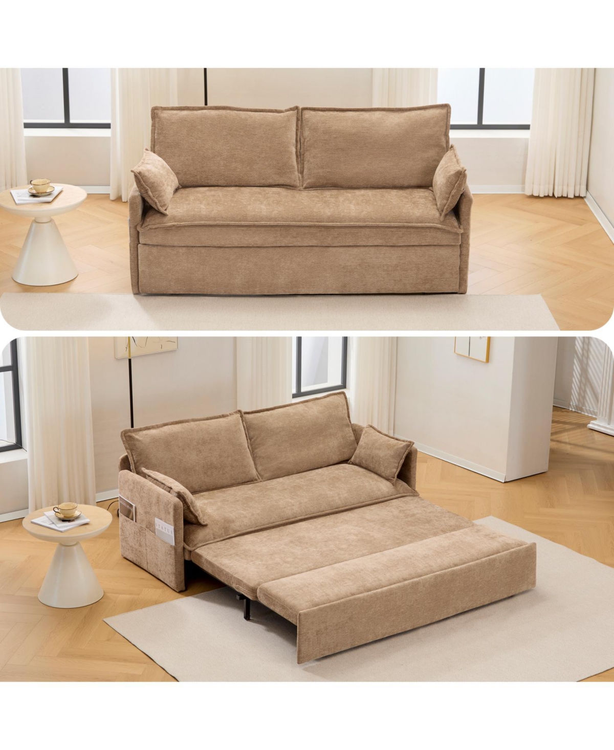 Click here for Streamdale Furniture 59.5" Chenille Sleeper S... prices