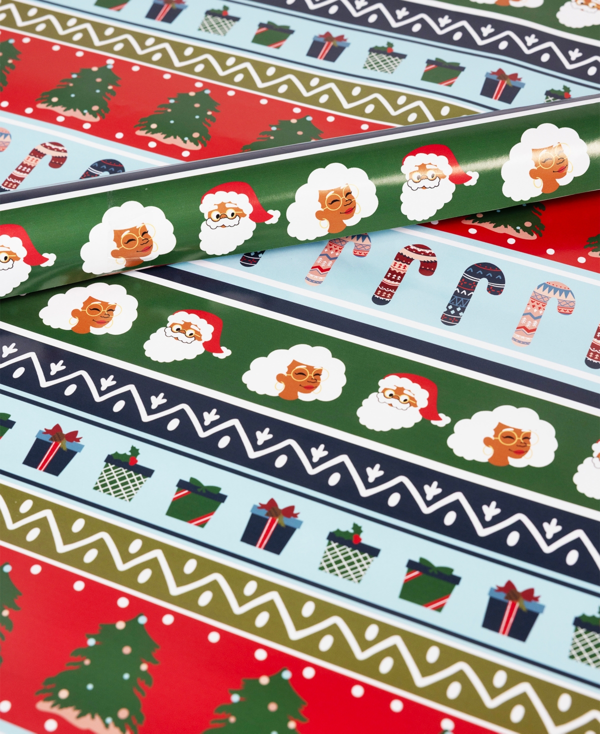 Click here for Black Paper Party Fair Isle Gift Wrap - Blue prices