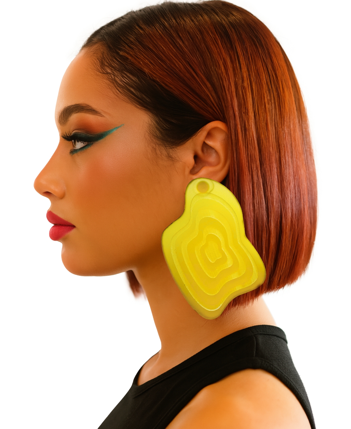 Click here for Swanky Designs Catira Geometric Earrings - Yellow prices