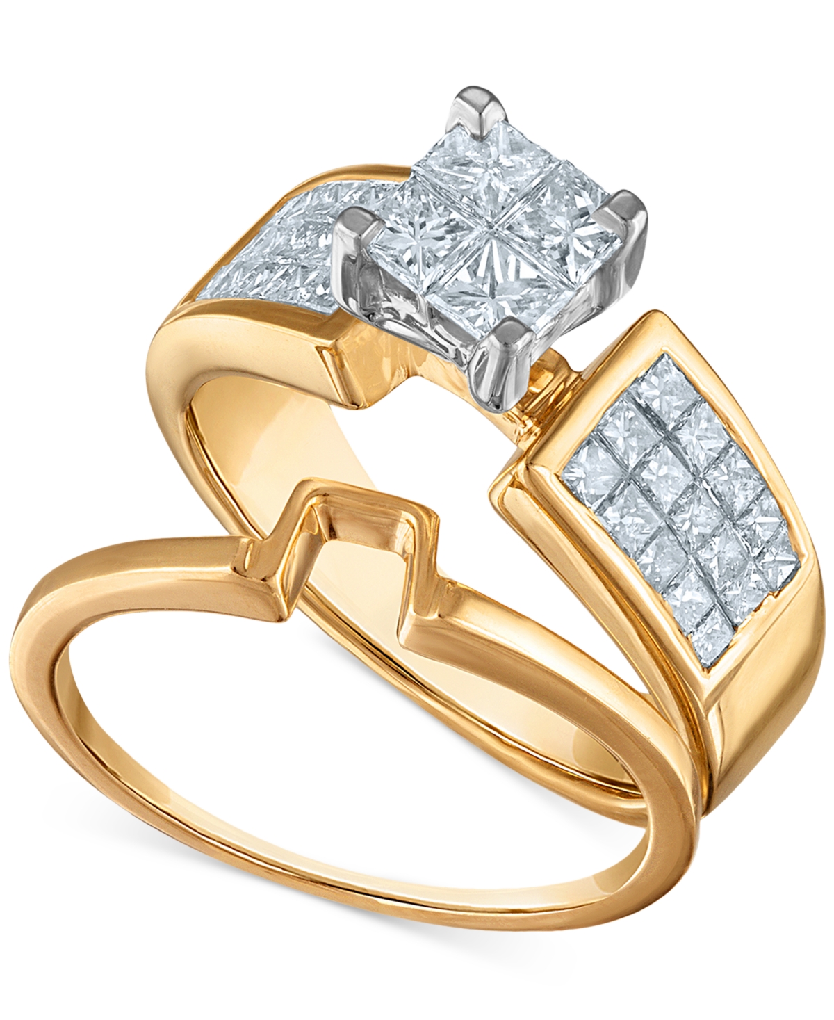 Click here for Diamond Princess Quad Bridal Set (1-1/10 ct. t.w.)... prices