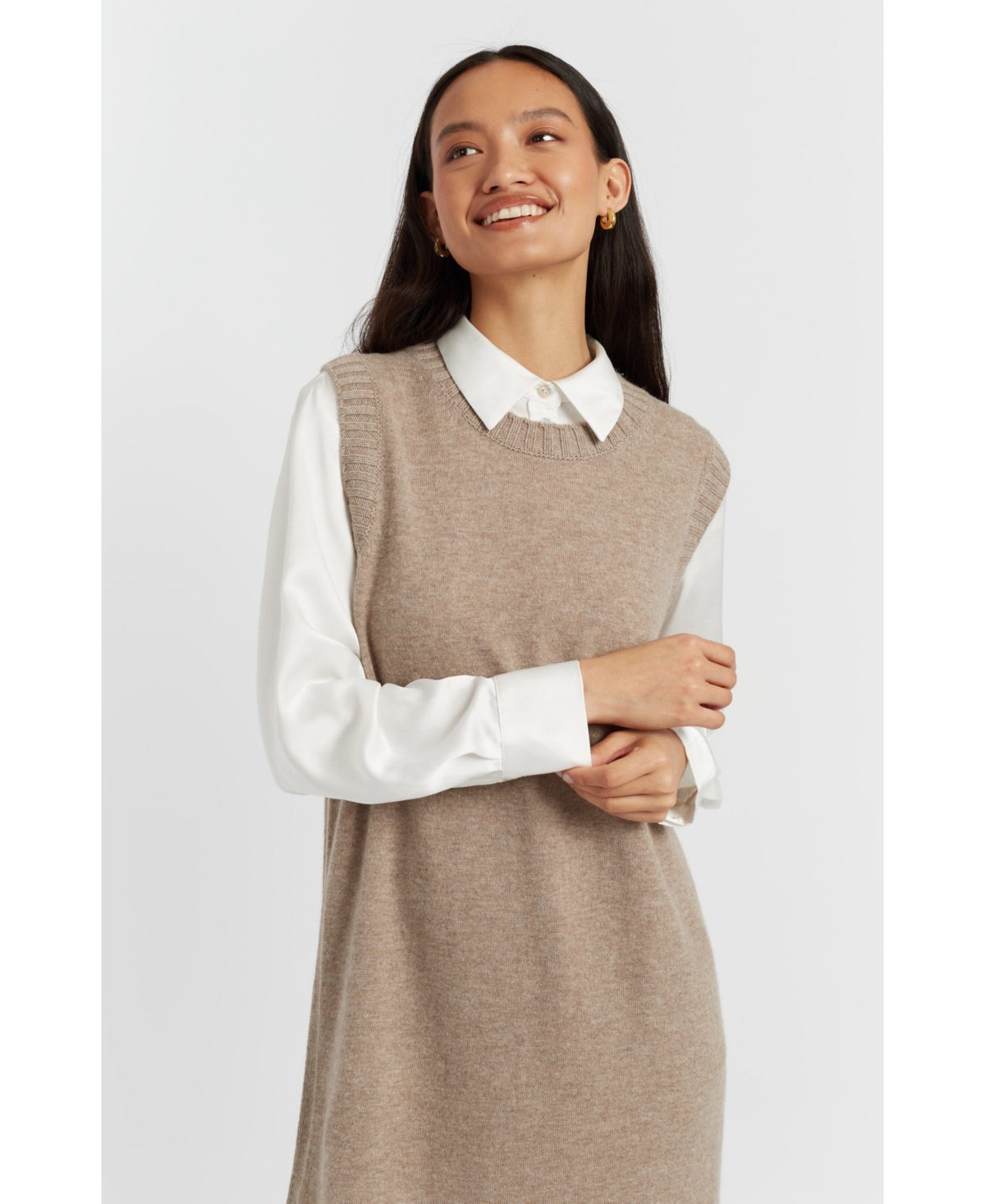 Click here for Chinti & Parker Womens Wool Cashmere Mini Dress -... prices