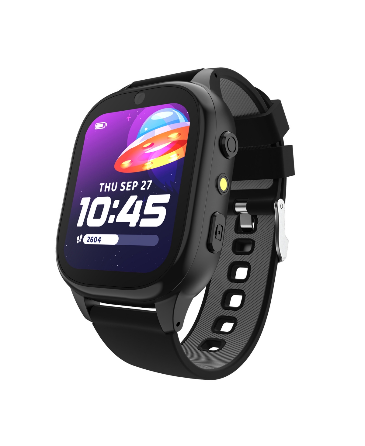 Click here for Playzoom 4 Kids Black Leather Silicone Strap Smart... prices