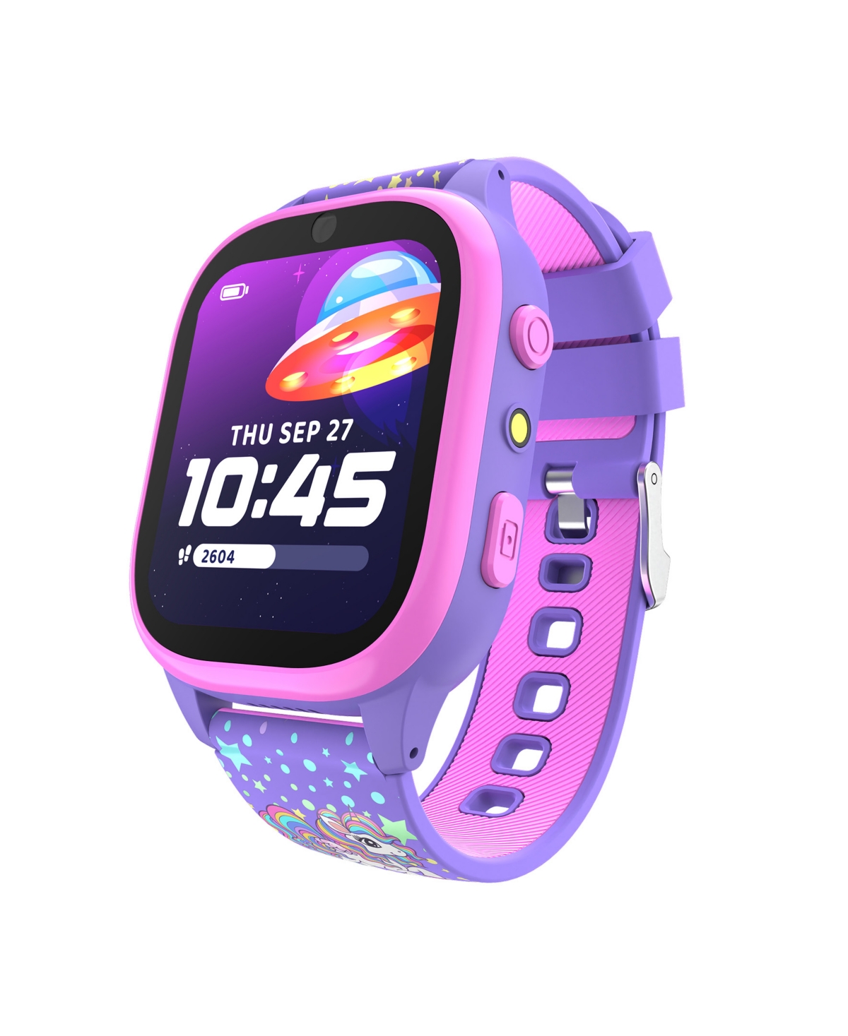Click here for Playzoom 4 Kids Pink and Purple Print Leather Sili... prices