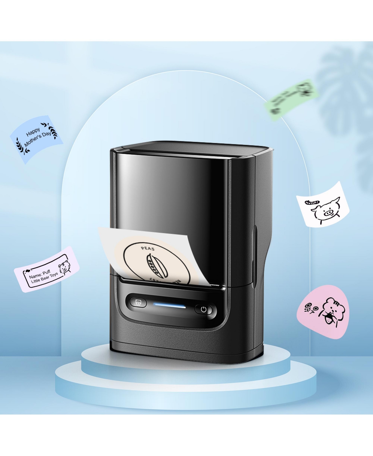 Click here for Polono Label Maker Machine with Tape  PM220-a Blue... prices