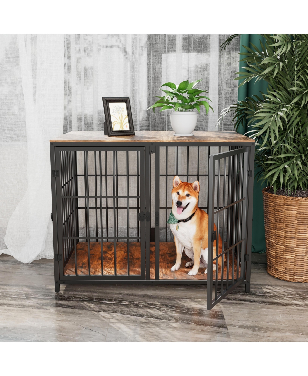 Click here for Bingopaw Furniture Style Dog Crate Side Table Indo... prices
