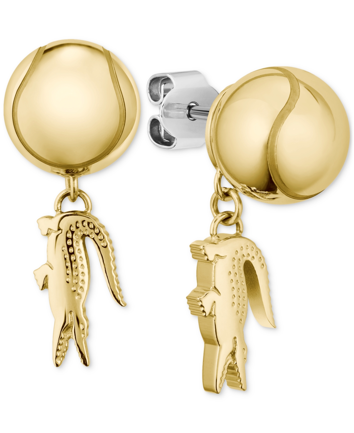 Click here for Lacoste Bead & Crocodile Drop Earrings - Gold prices