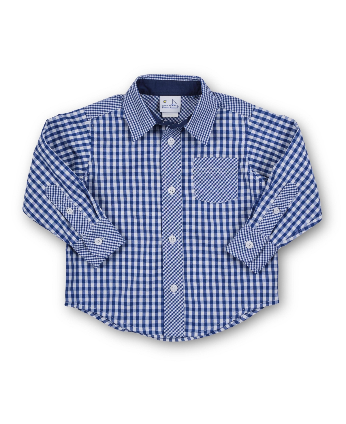 Click here for Florence Eiseman Gingham Button Down Shirt - Blue prices