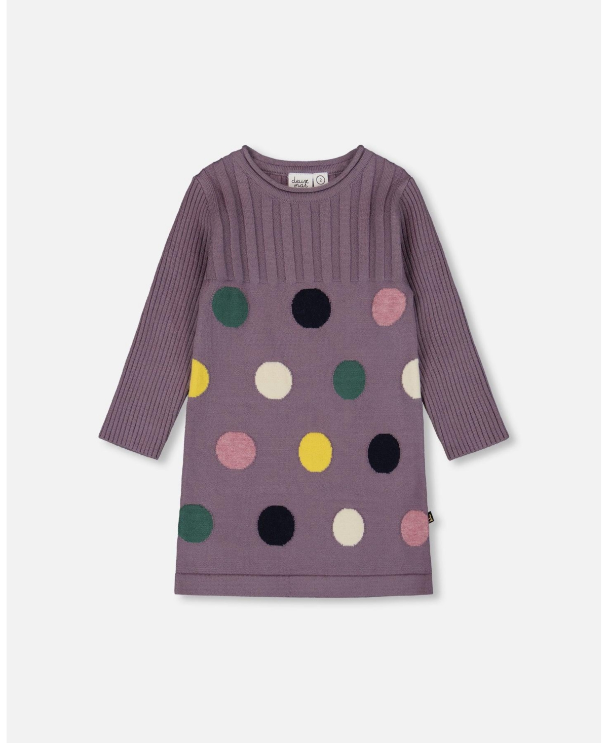 Click here for Deux par Deux Baby Girl Jacquard Sweater Dress wit... prices
