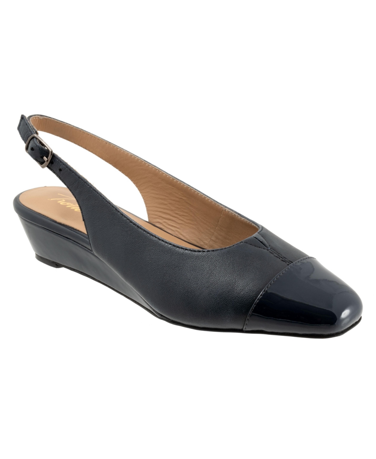 Click here for Trotters Dea Wedge Pump - Navy prices