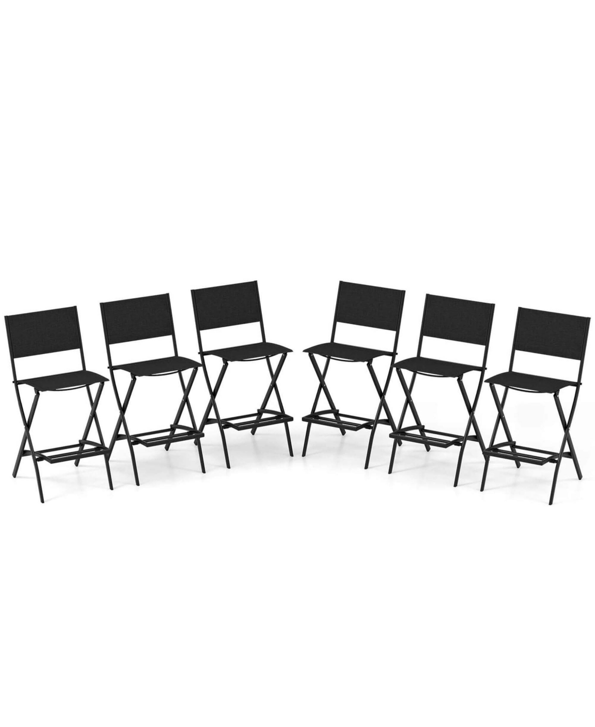 Click here for Costway Outdoor Bar Chair Folding Bar Height Stool... prices