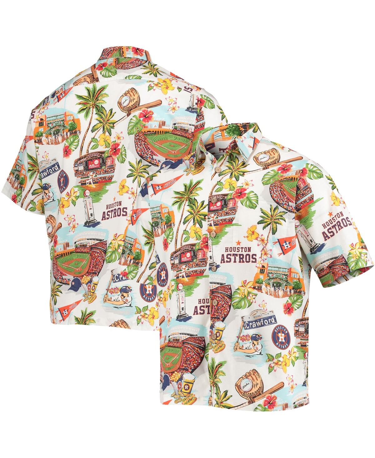 Click here for Reyn Spooner Mens White Houston Astros Scenic Butt... prices