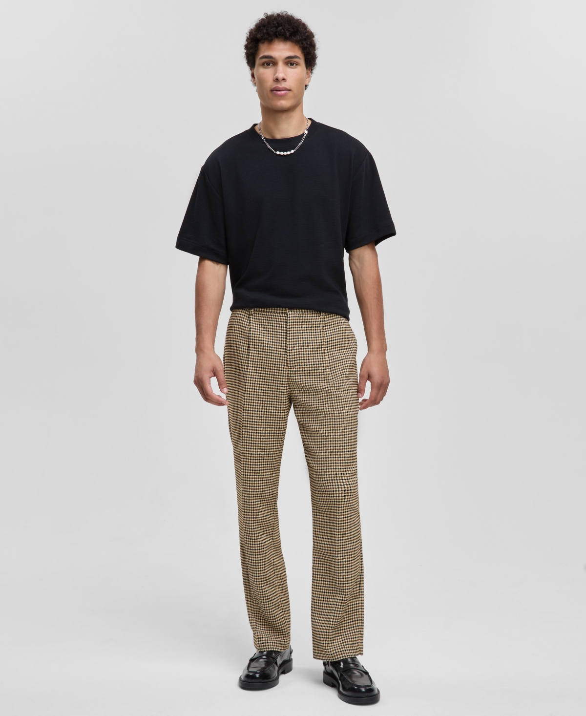 Click here for Mode of One Mens Relaxed-Fit Houndstooth Pants  Ma... prices
