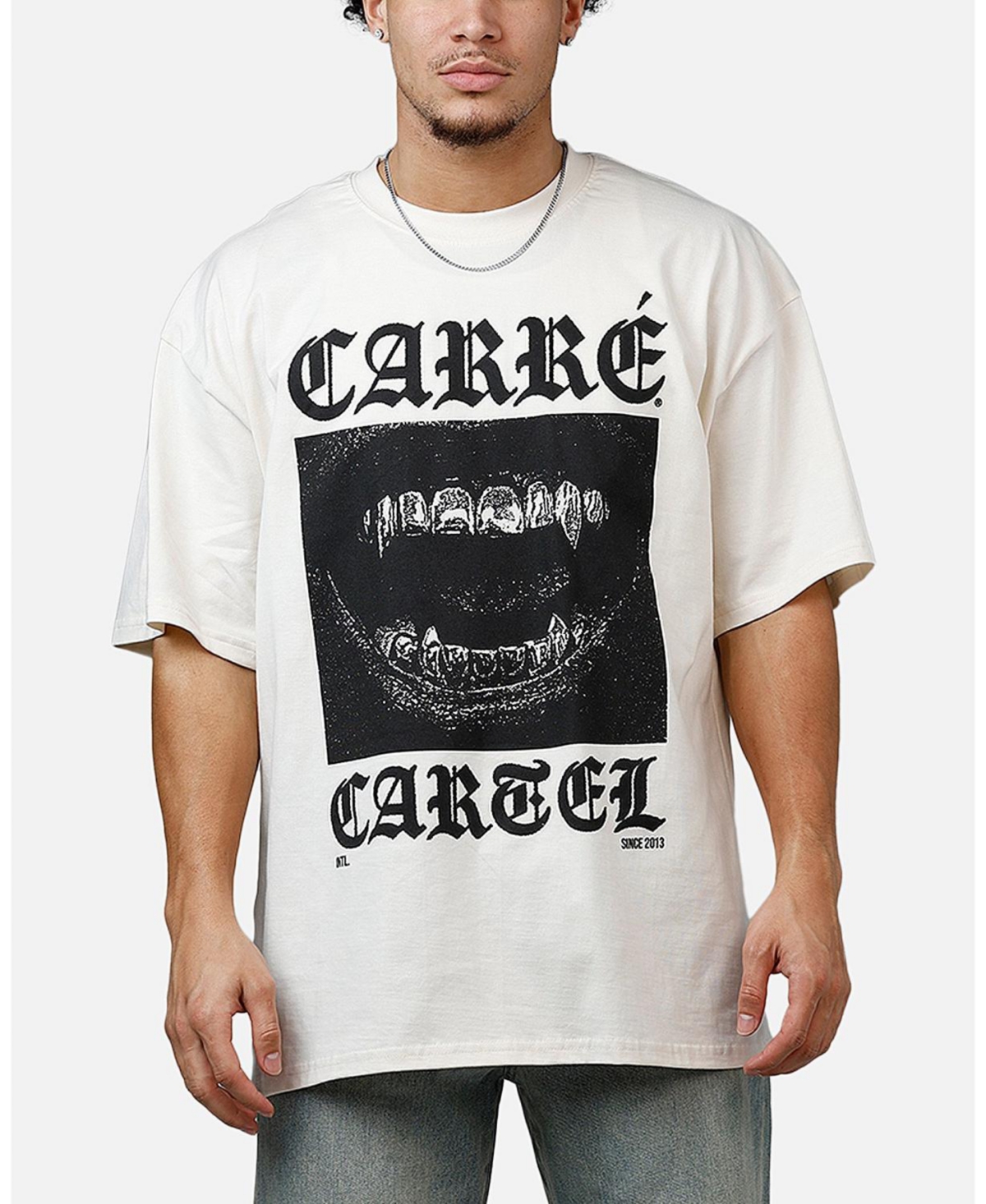 Click here for Carre Mens Cartel T-Shirt - Off white prices