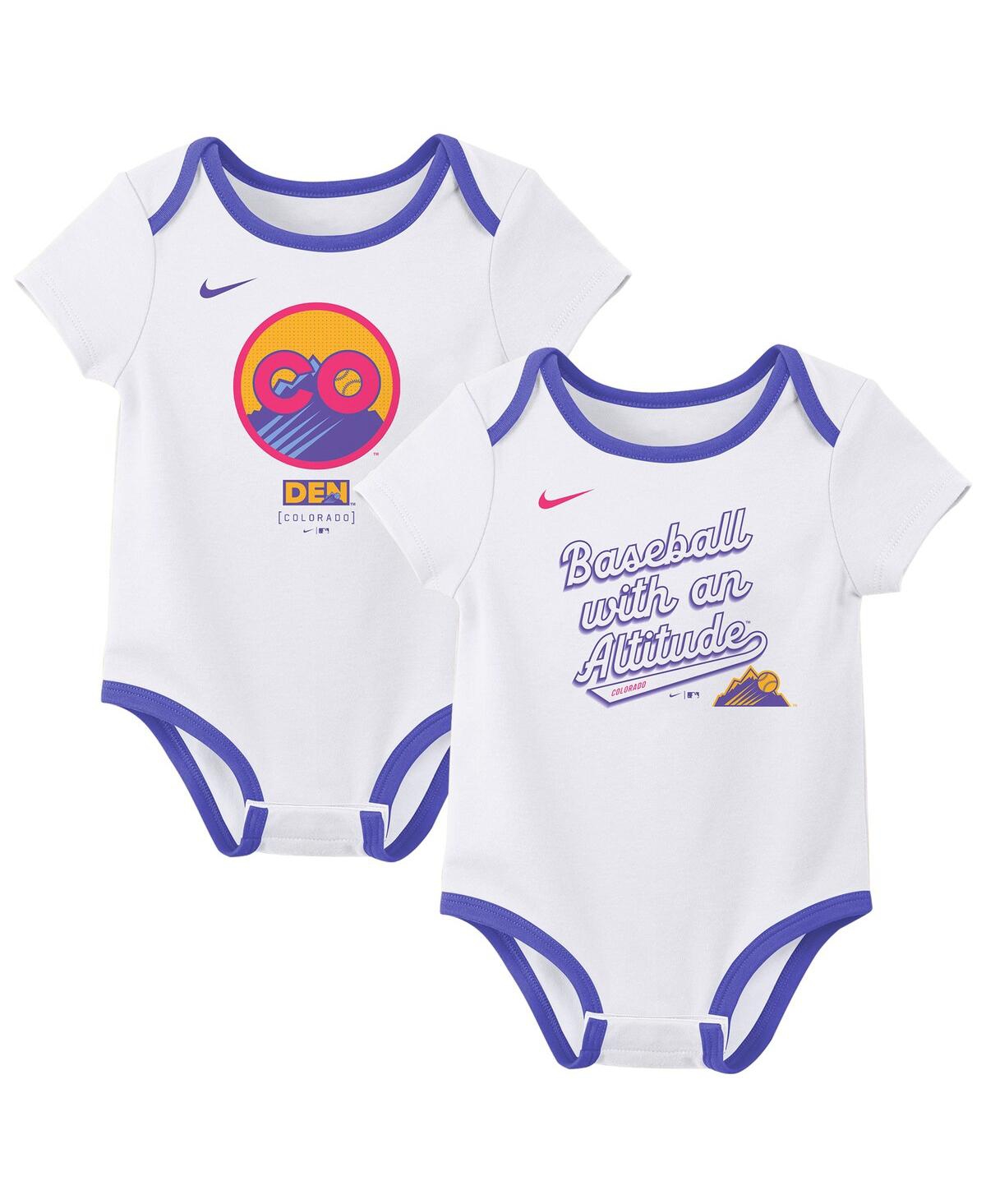 Click here for Nike Newborn 2-Piece White Colorado Rockies 2025 C... prices