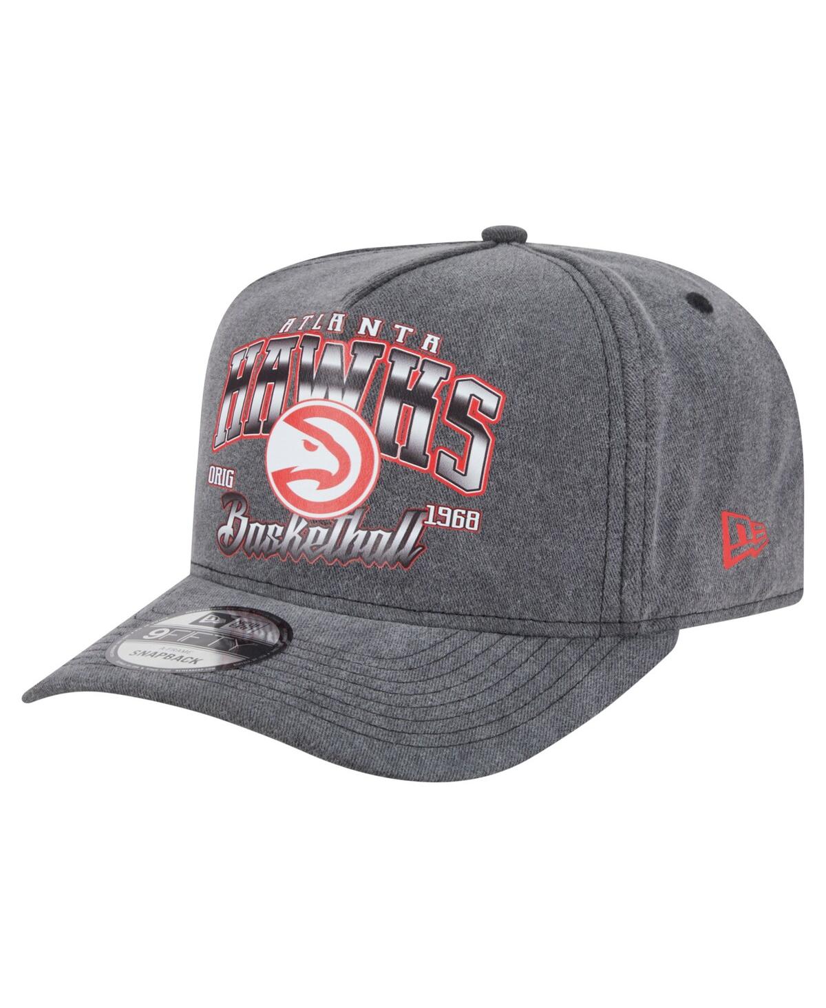 Click here for New Era Mens Charcoal Atlanta Hawks Throwback Wash... prices