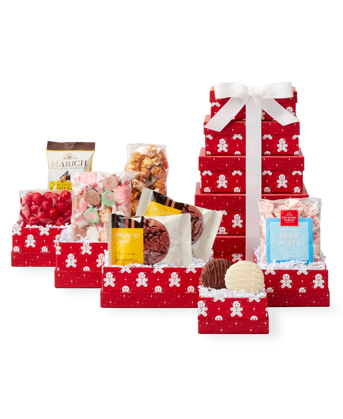 Click here for Hickory Farms Holiday Jolly Gingerbread Treat Towe... prices
