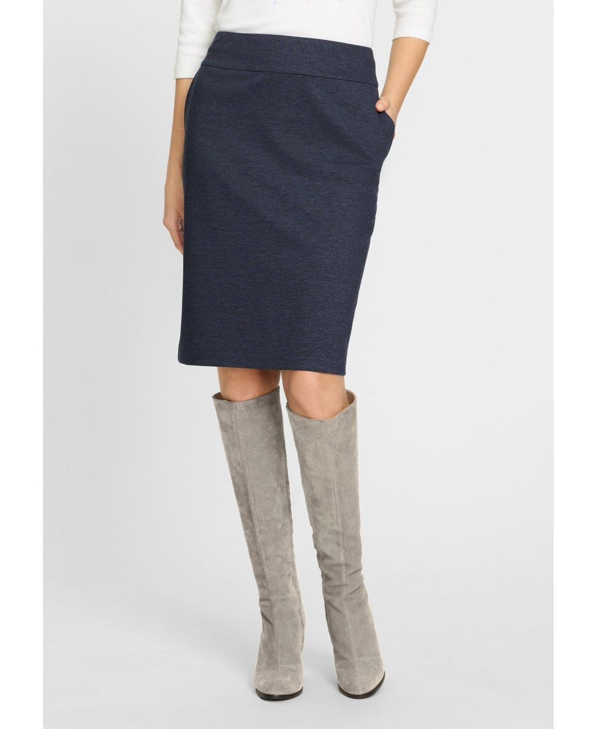 Click here for Olsen Denim Look Skirt - Ink blue prices