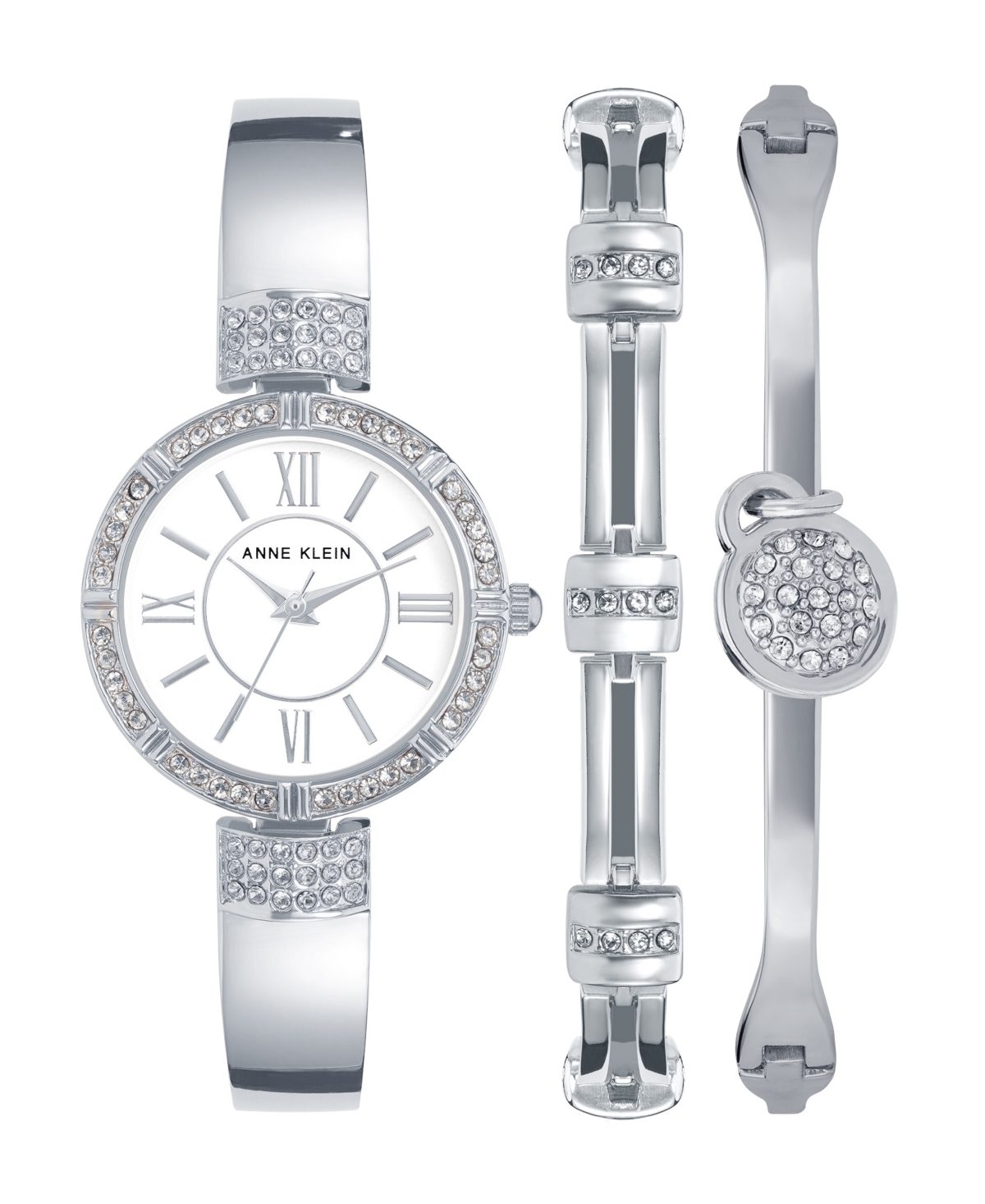 Click here for Anne Klein Womens Quartz Silver-Tone Metal Alloy B... prices
