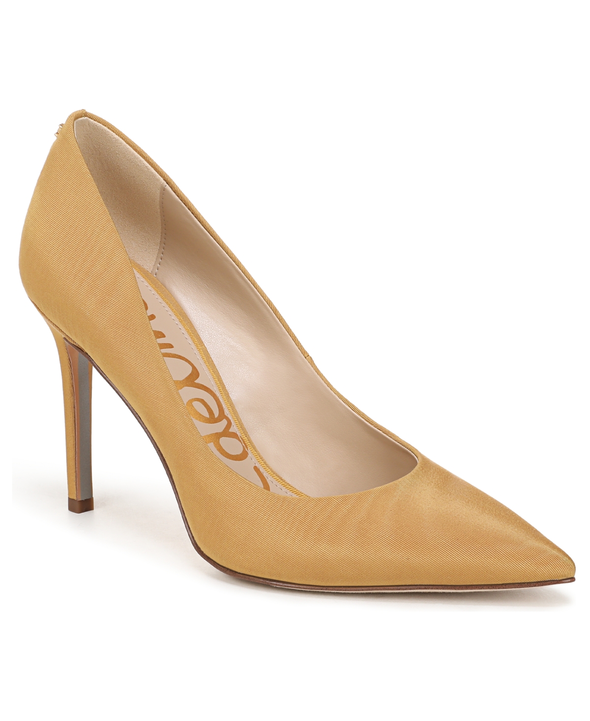 Click here for Sam Edelman Womens Hazel Pumps - Deep Mustard Fabr... prices