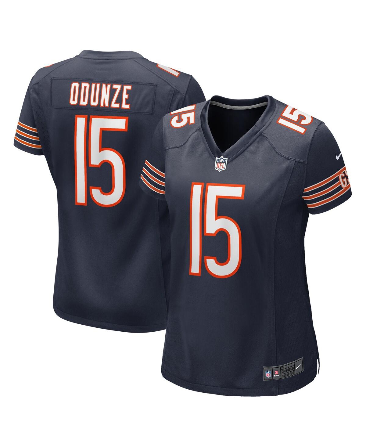 Click here for Nike Womens Rome Odunze Navy Chicago Bears Game Je... prices