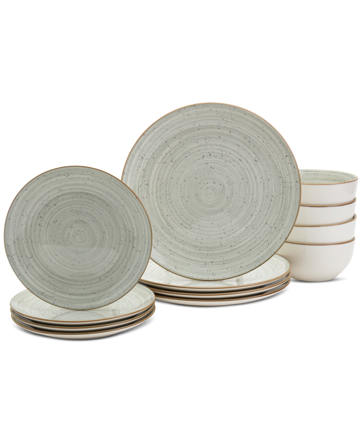 Click here for Haven Speckled Farmhouse Sage 12 Pc. Dinnerware Se... prices