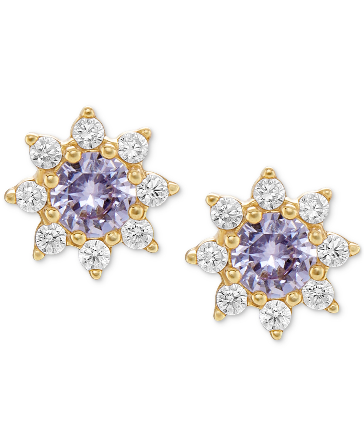 Click here for Cubic Zirconia June Birthstone Flower Stud Earring... prices