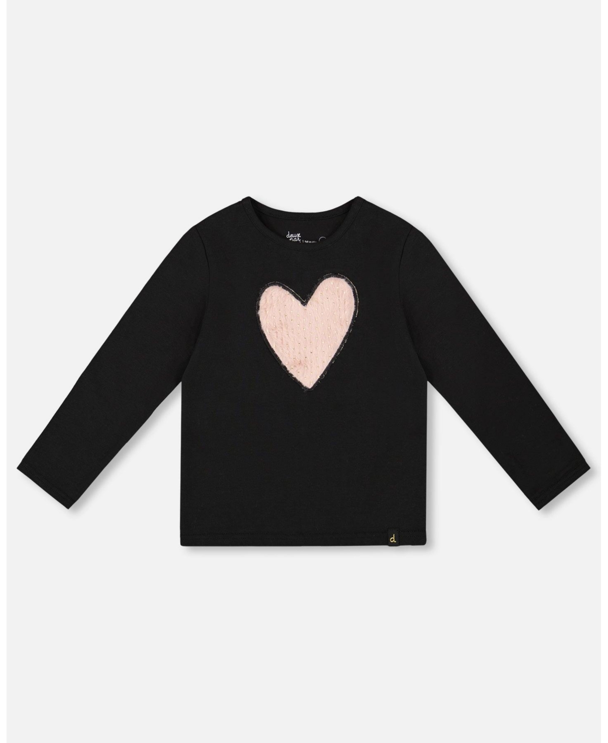 Click here for Deux par Deux Girl Cotton Long Sleeve T-Shirt Blac... prices