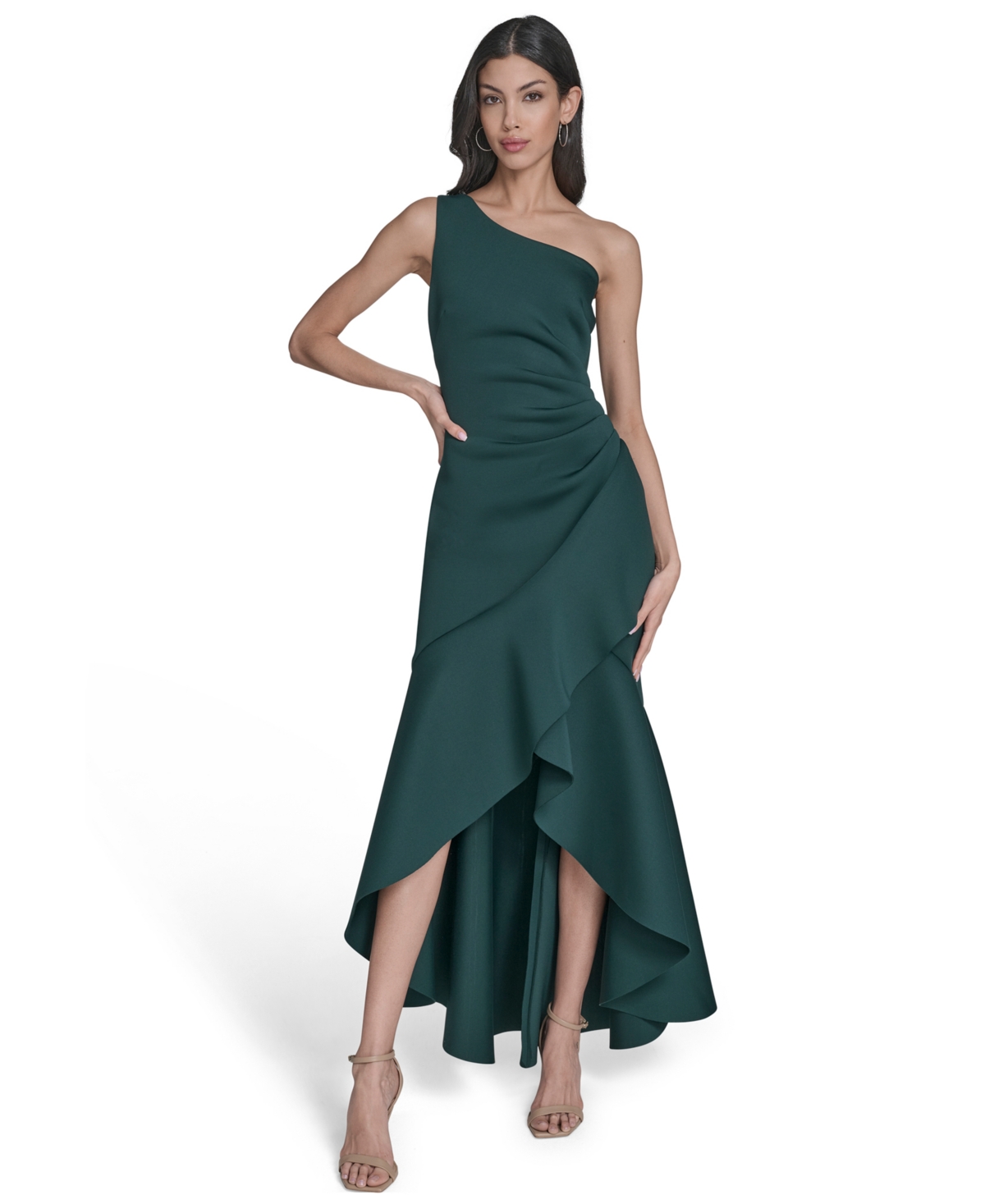 Click here for Eliza J Womens One-Shoulder High-Low Hem Sleeveles... prices