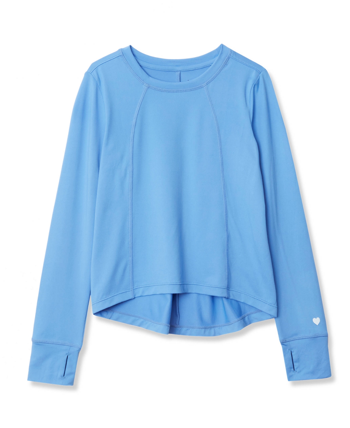 Click here for Lands End Girls Active Long Sleeve Top - Sky blue prices