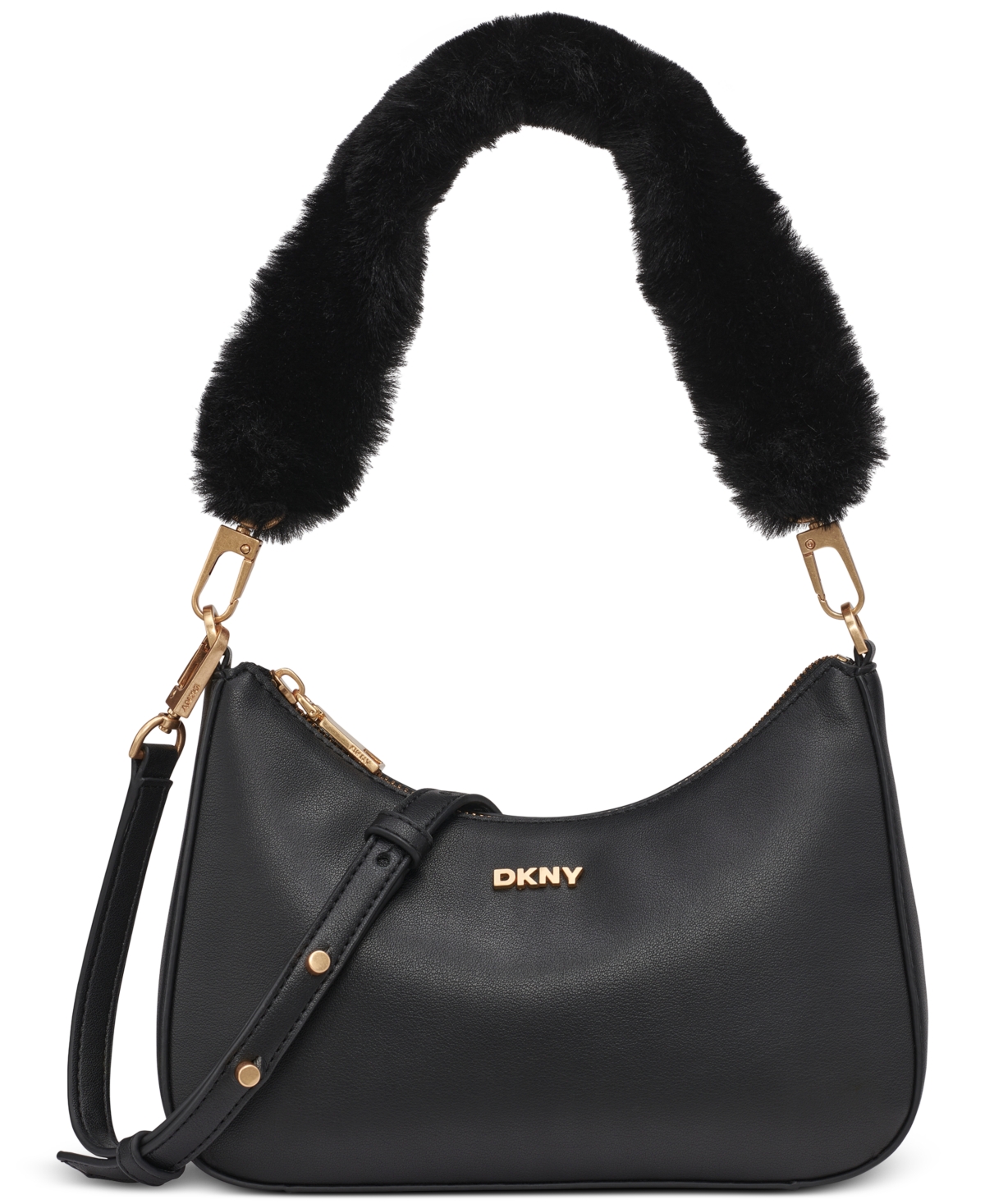 Click here for Dkny Womens Jenna Demi Crossbody Bag - Black/gold prices