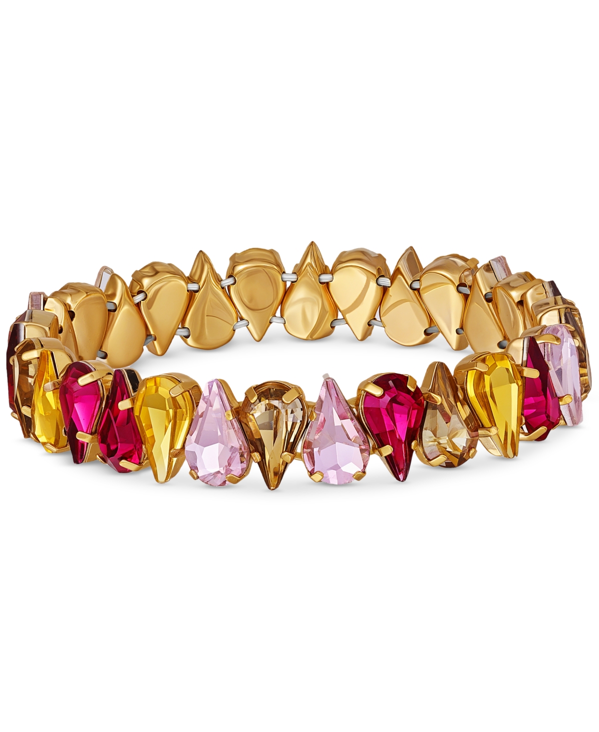 Click here for Guess Crystal Rhinestone Stretch Bracelet - Gold prices