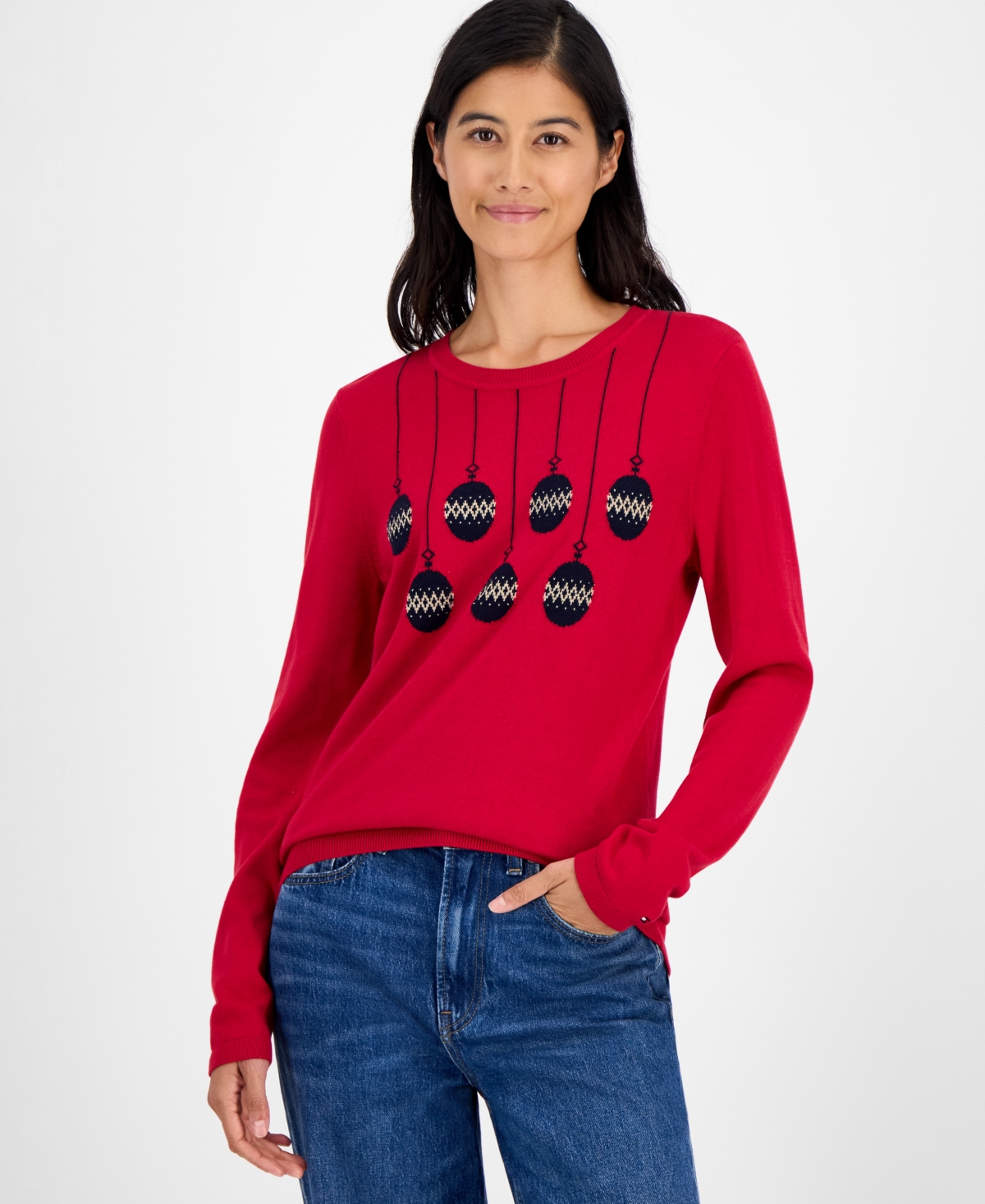 Click here for Tommy Hilfiger Womens Lucy Cotton Ornament Graphic... prices