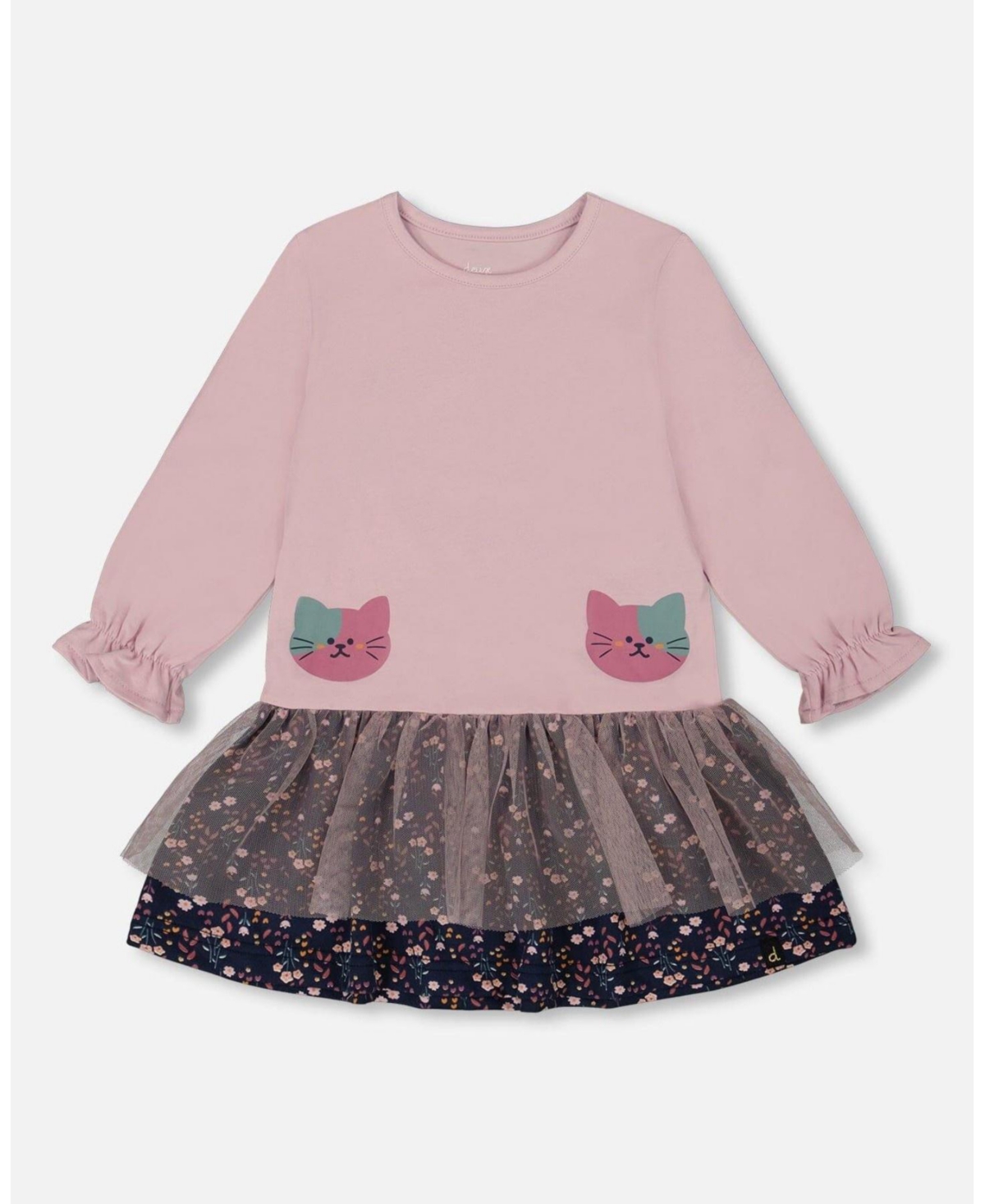 Click here for Deux par Deux Girl Bi-Material Dress Dusty Pink -... prices