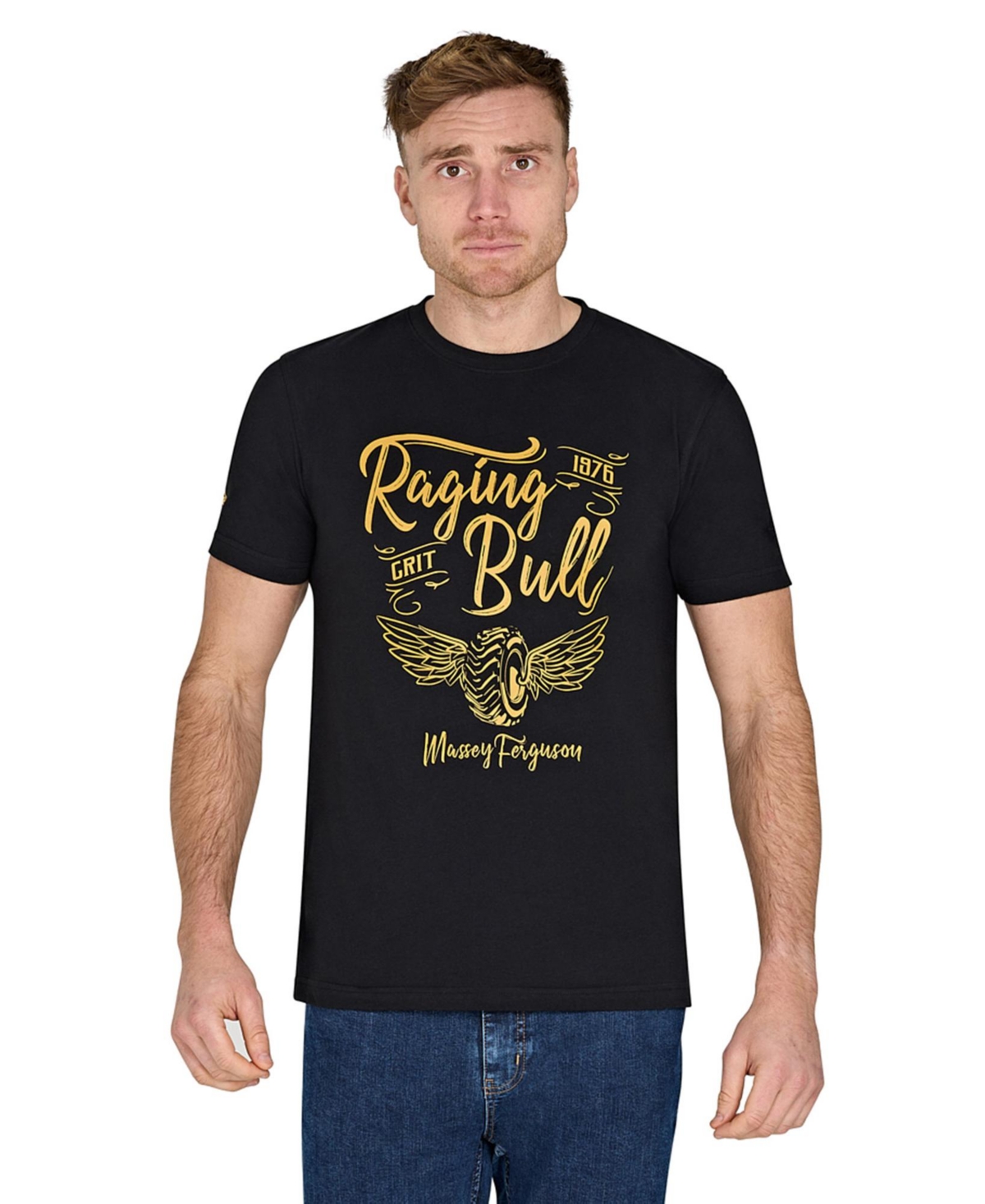 Click here for Raging Bull Mf Wings Print T-Shirt - Black prices