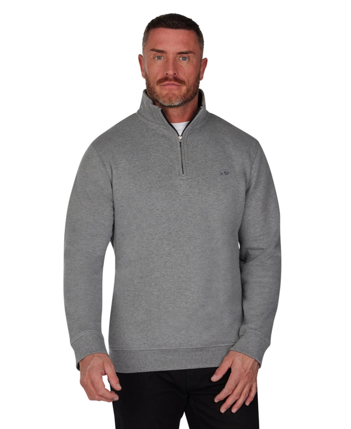 Click here for Raging Bull Big & Jersey Quarter Zip Sweat - Grey... prices