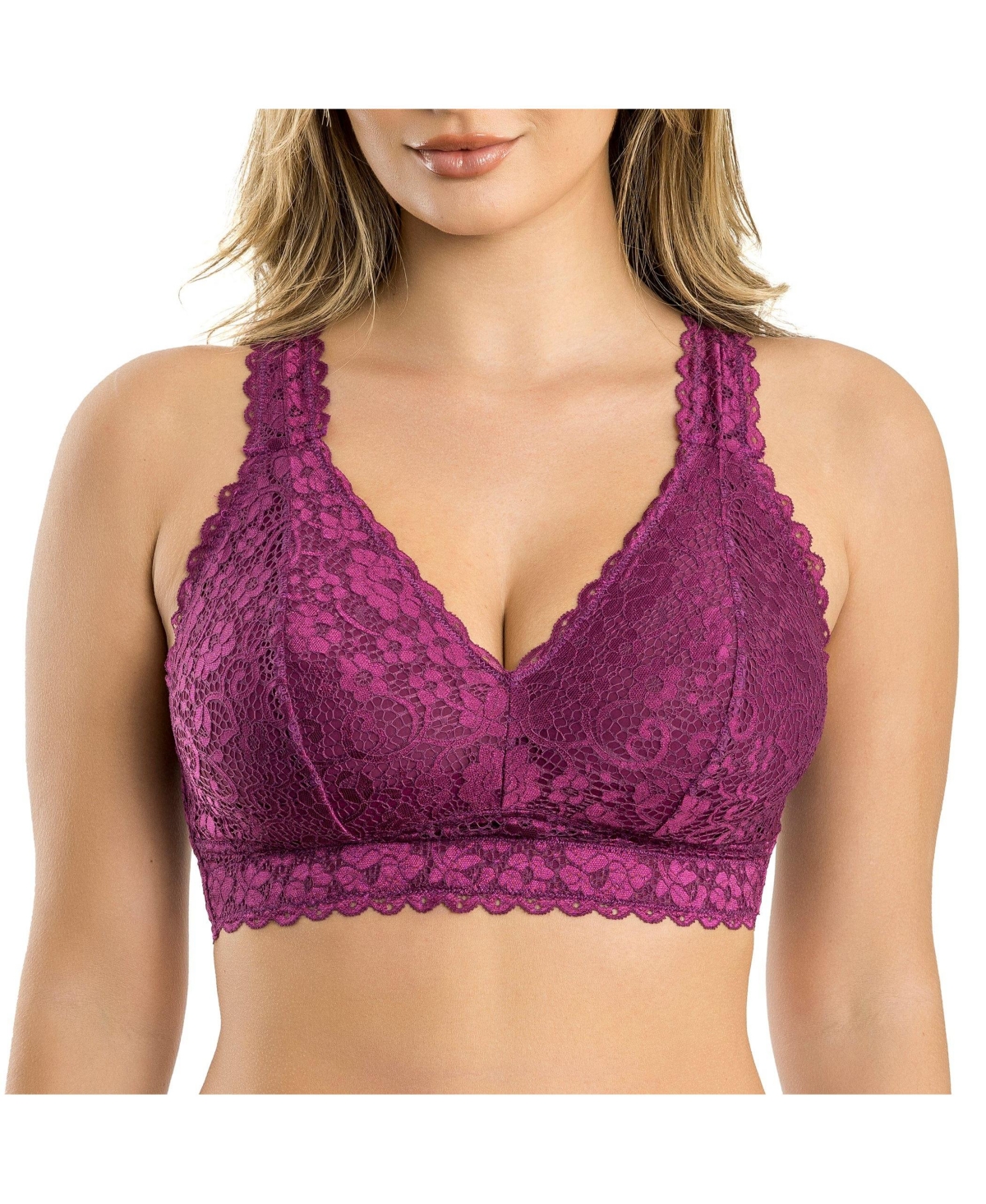 Click here for Parfait Womens Adriana Wire-Free Lace Bralette  Bl... prices
