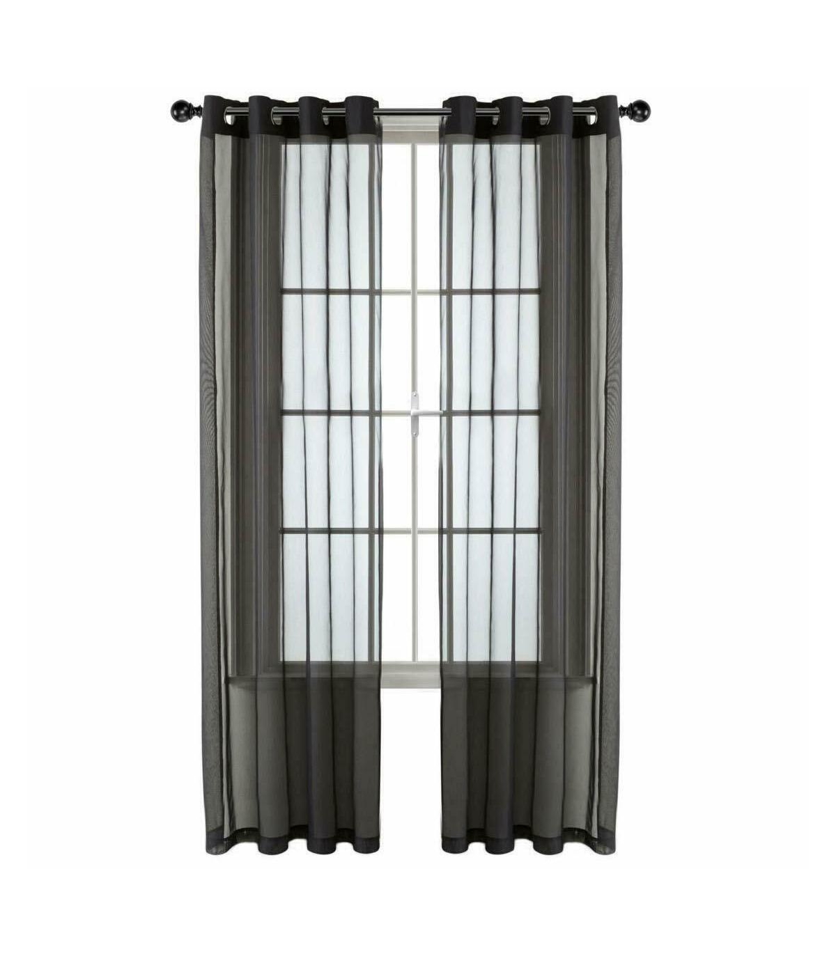 Click here for GoodGram Basic Home Grommet Top Sheer Single Windo... prices