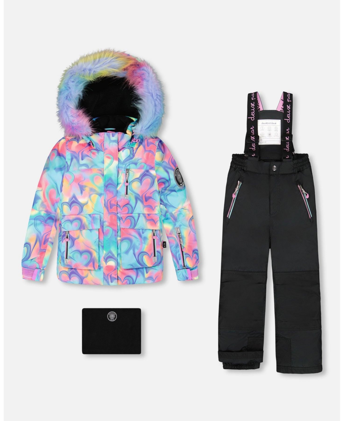 Click here for Deux par Deux Girl Two-Piece Play Snowsuit Black w... prices