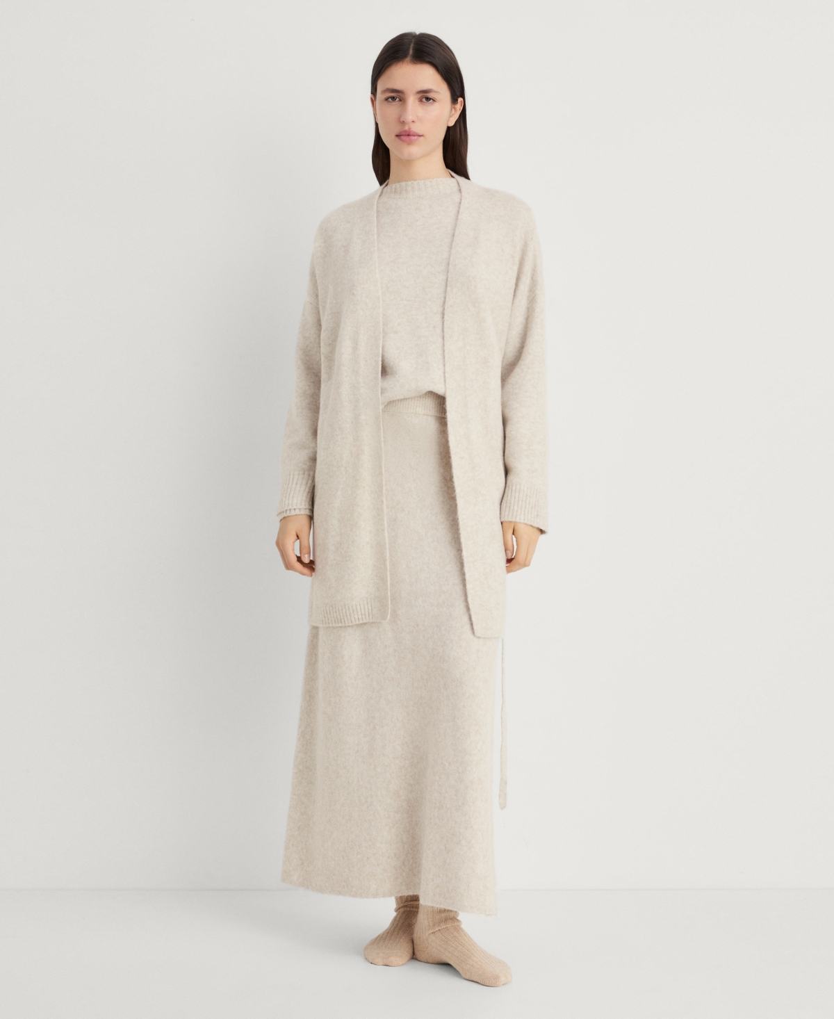 Click here for Mango Womens Knit Cardigan - Beige prices