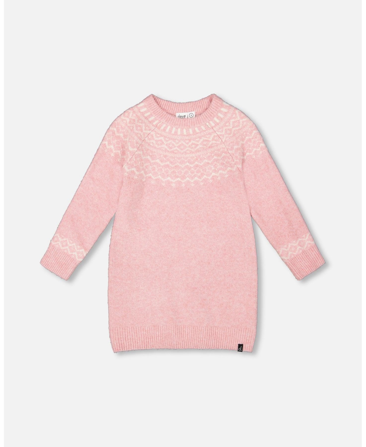 Click here for Deux par Deux Girl Knitted Dress with Norvegian Ja... prices