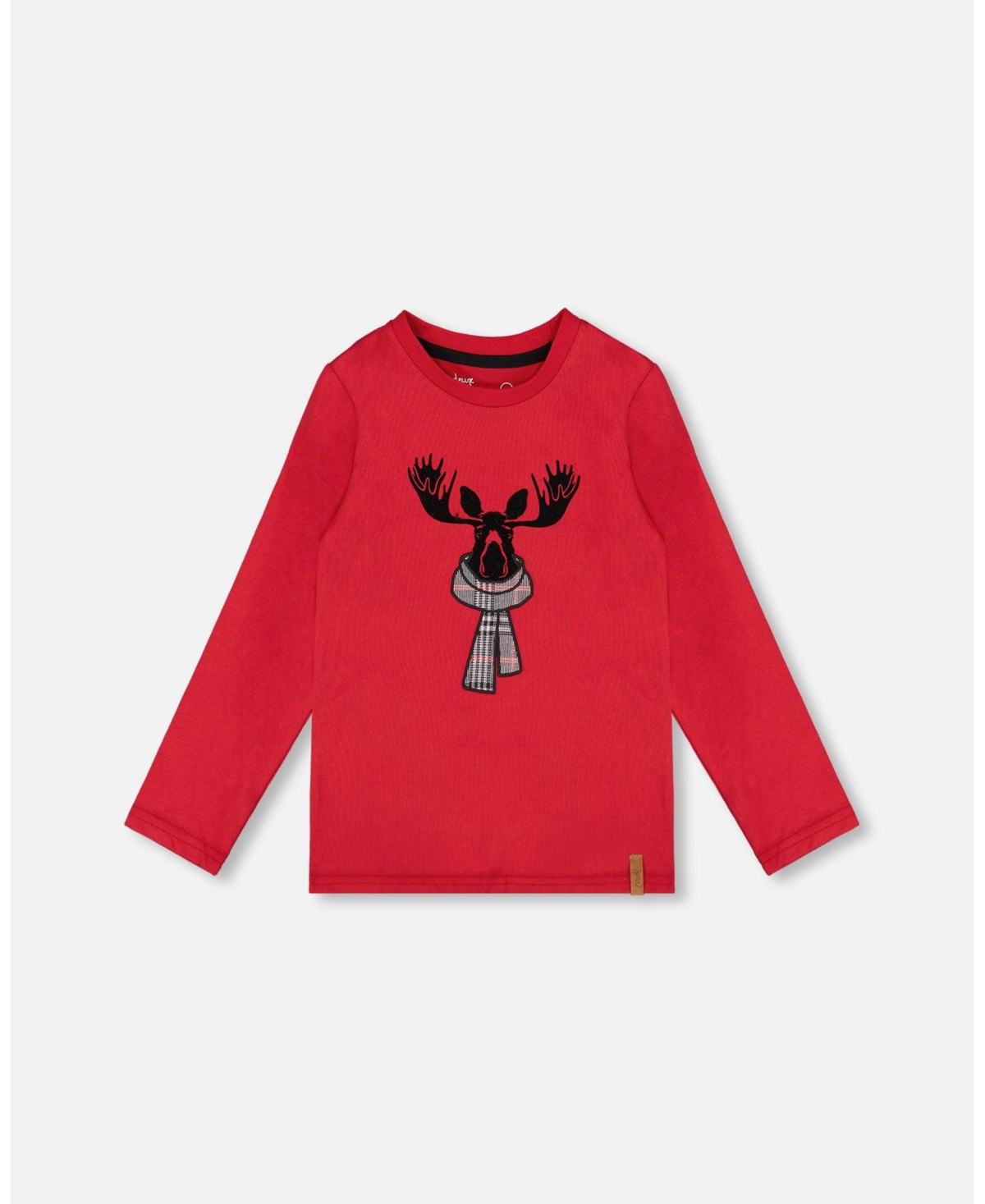 Click here for Deux par Deux Boy Jersey T-Shirt Cherry Red with M... prices