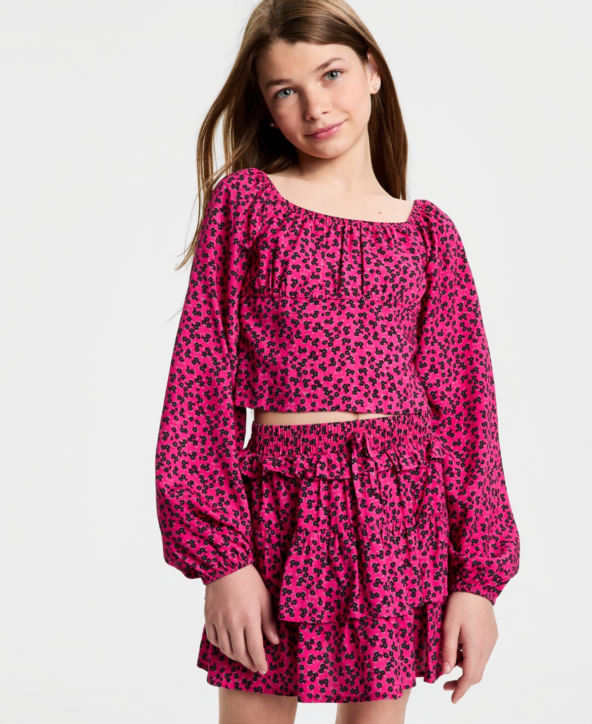 Click here for With Jules Girls 7-16 Milkmaid Top - Open prices