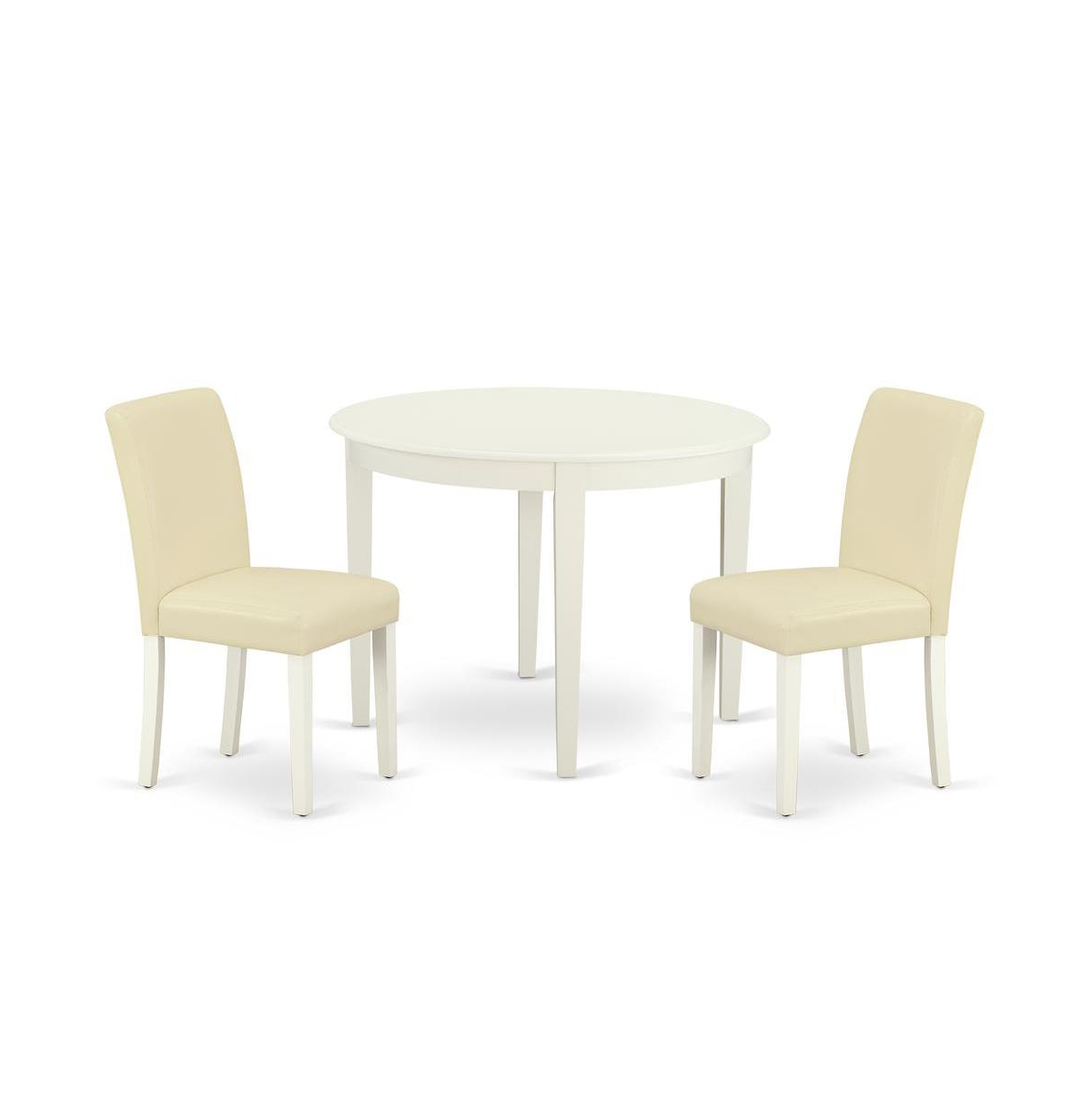 Click here for East West Furniture Dining Room Set Linen White -... prices
