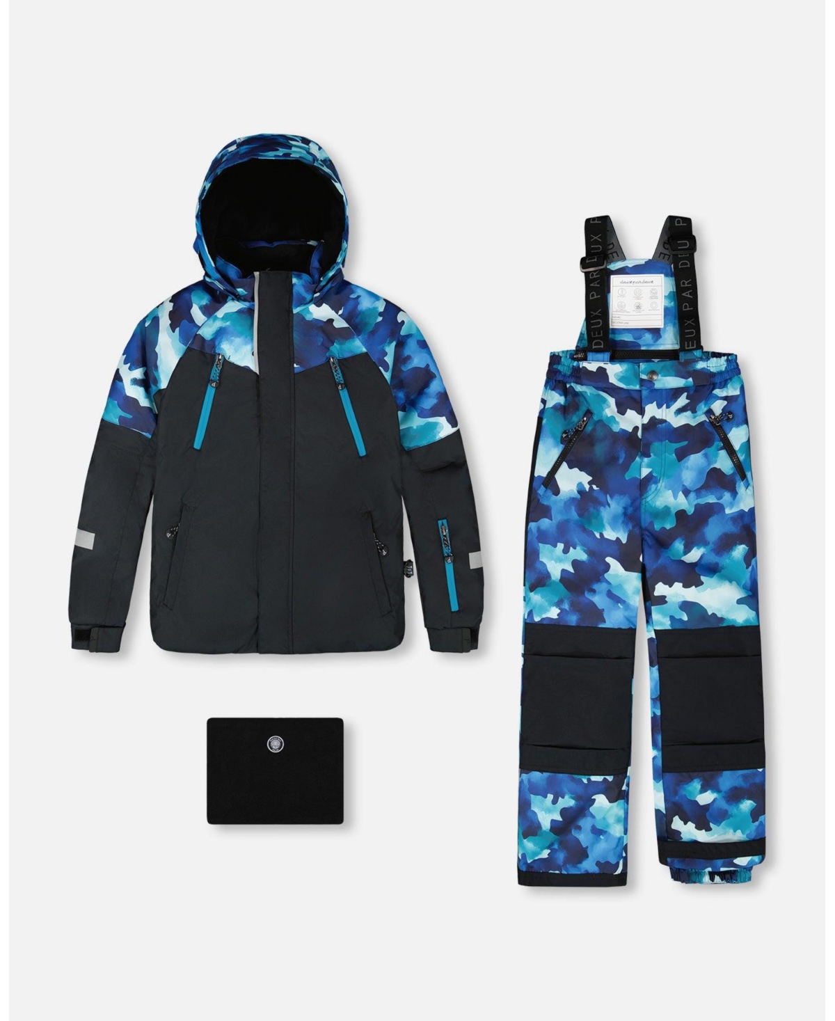 Click here for Deux par Deux Boys Two-Piece Play Snowsuit Teal Bl... prices