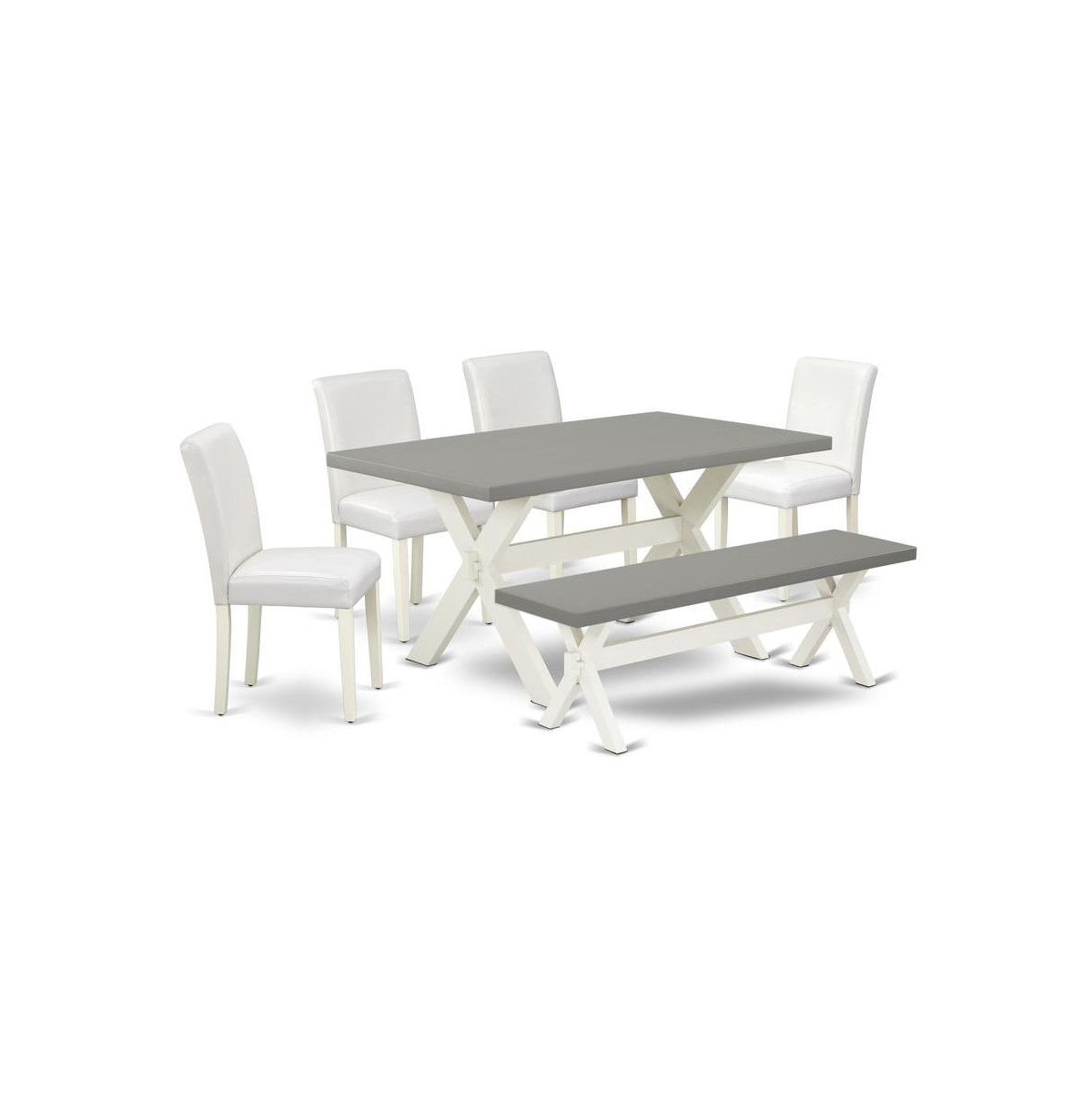 Click here for East West Furniture 6-Piece Amazing Dining Table S... prices