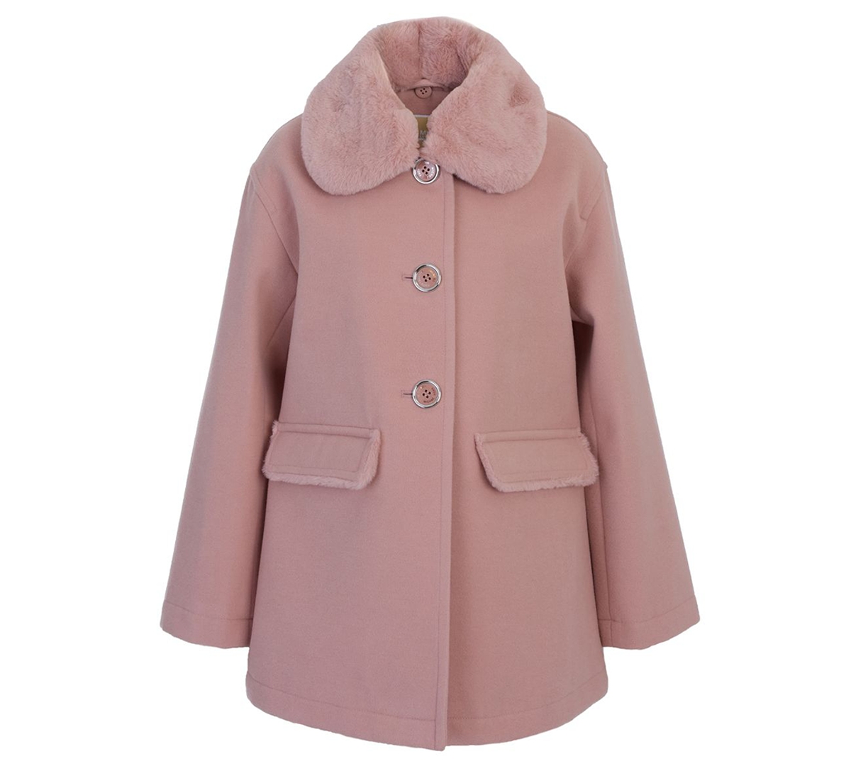 Click here for Michael Kors Big Girls Faux Wool Collar Jacket - R... prices