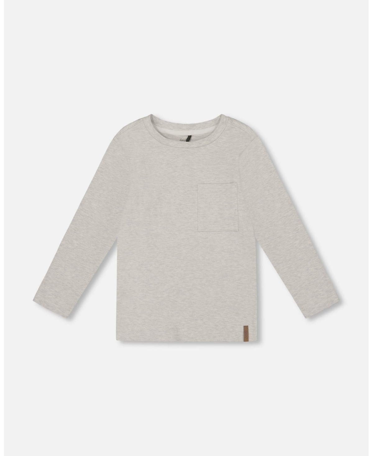 Click here for Deux par Deux Boy Cotton Jersey Pocket T-Shirt Hea... prices