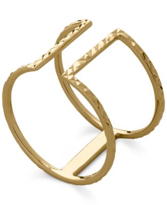 T-Bar Ring in 14k Gold - Macy's