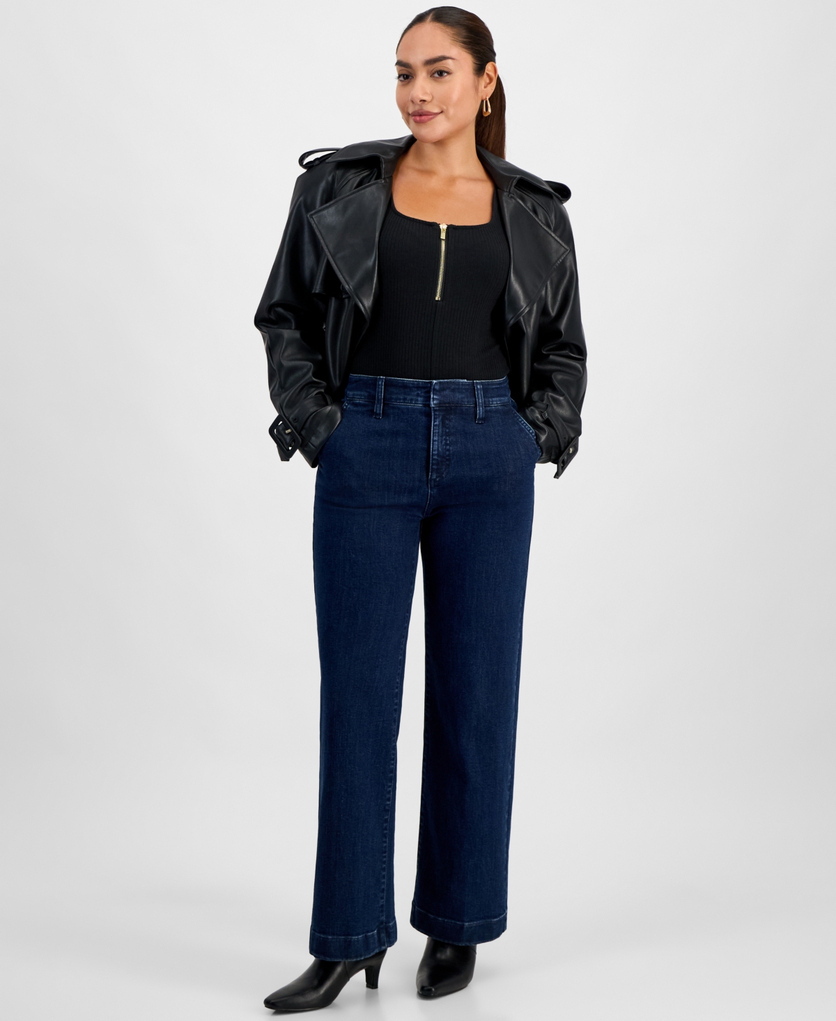 Click here for I.n.c. International Concepts Petite Flat-Front De... prices
