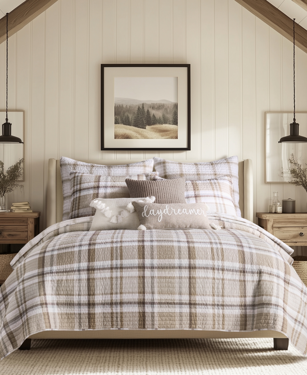 Click here for Levtex Spencer Red Plaid Reversible Quilt  Twin -... prices